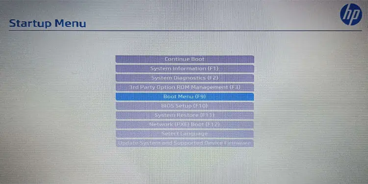 ¿Qué es la tecla del menú de inicio de una computadora portátil HP?