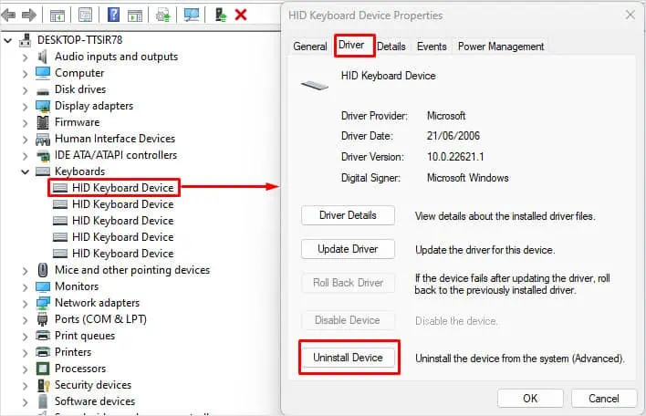 Cómo restablecer un teclado de la computadora portátil