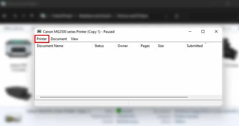 Cómo reanudar la pausa de la impresora