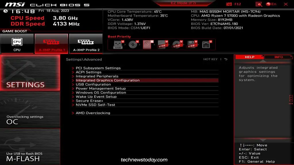 Cómo habilitar o deshabilitar los gráficos integrados MSI - Mundo Geek