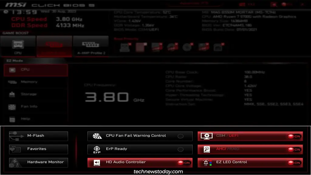 La mejor configuración de BIOS para la placa base MSI - Mundo Geek