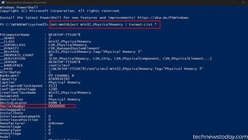 Cómo verificar el número de serie de la RAM - Mundo Geek