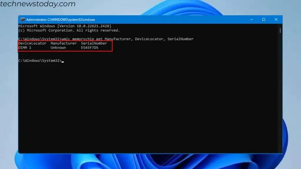 Cómo verificar el número de serie de la RAM - Mundo Geek