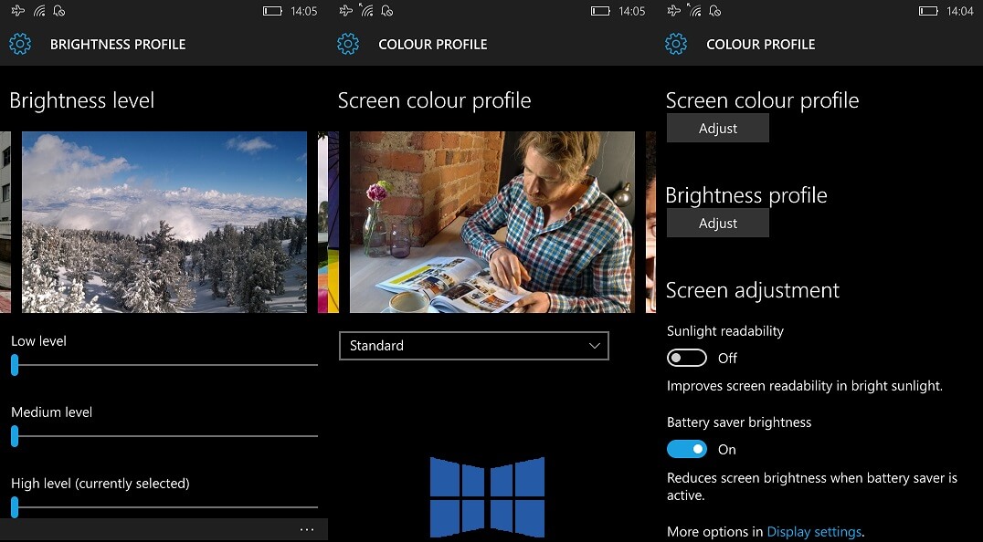 La aplicación de visualización de Microsoft ahora es "Perfil de color ...