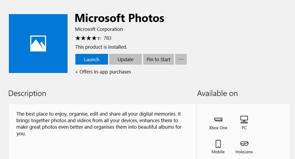 Microsoft Photos para obtener muchas características y animaciones ...