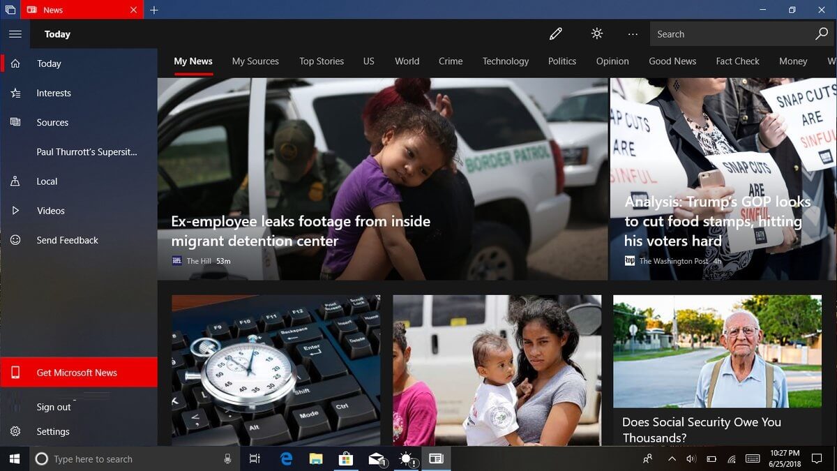 La aplicación de noticias actualizada de Microsoft para Windows 10 ya ...