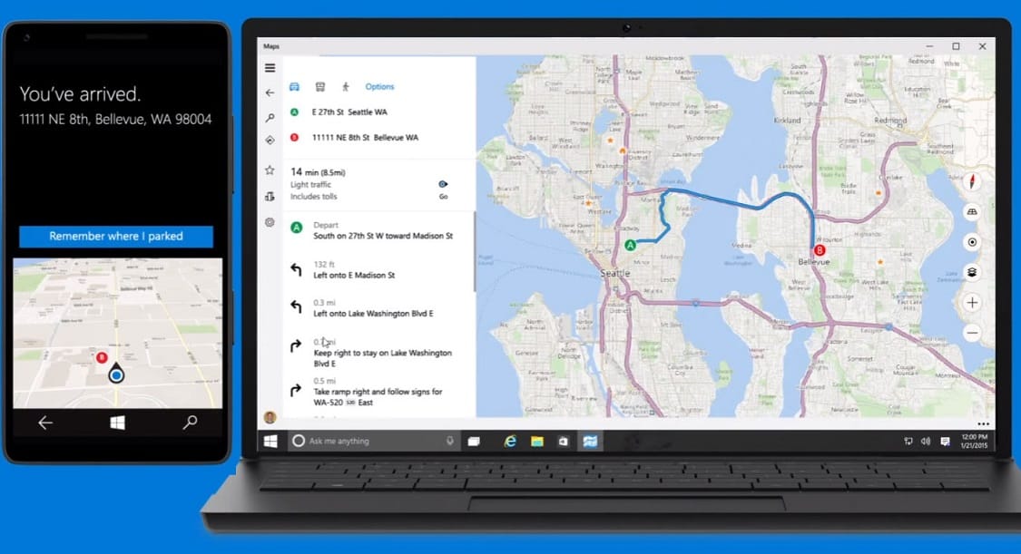 La aplicación Maps de Microsoft para Windows 10 está obteniendo la ...