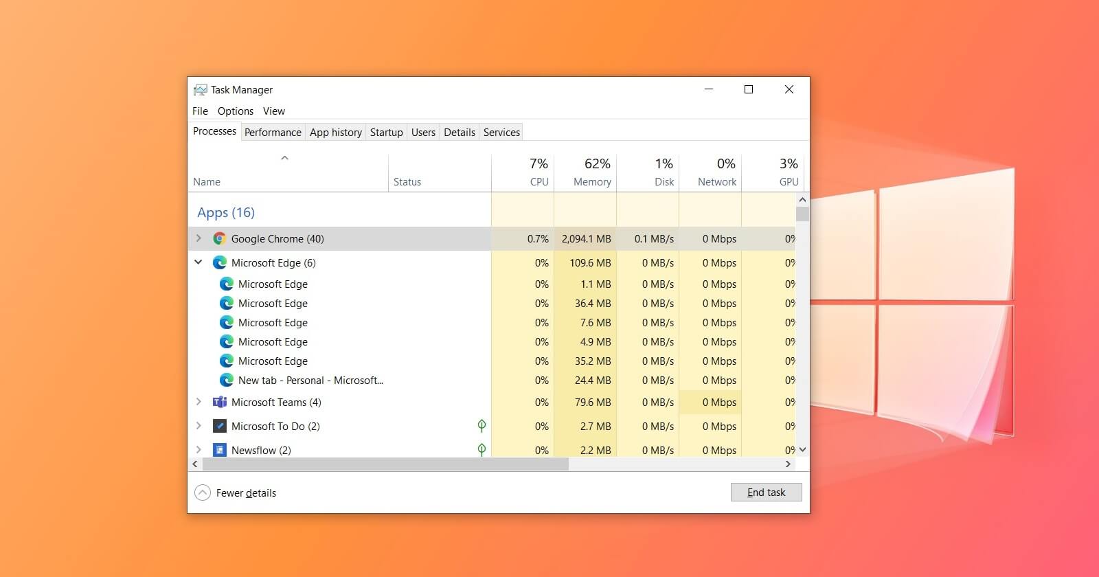 El Administrador de tareas de Windows 10 recibe una gran actualización ...