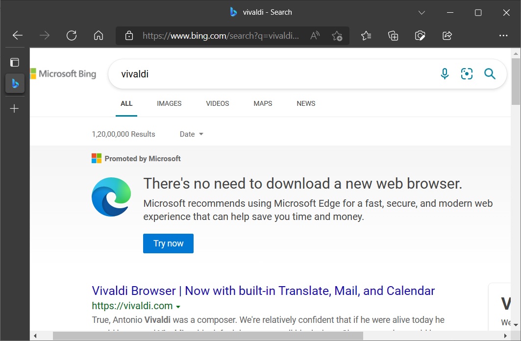 Windows 11: Vivaldi critica el comportamiento anticompetitivo de Microsoft Edge