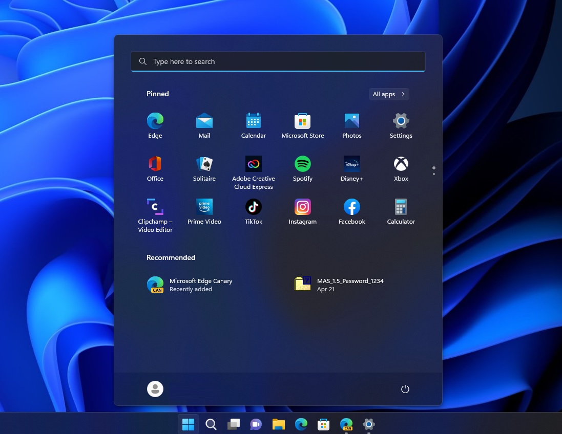 Microsoft dice que el menú Inicio de Windows 11 se basa en comentarios ...
