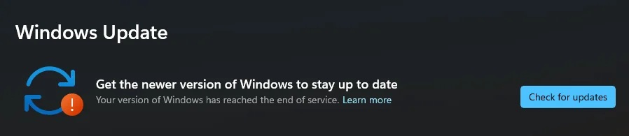 El error 23H2 de Windows 11 provoca alertas de “fin de servicio ...