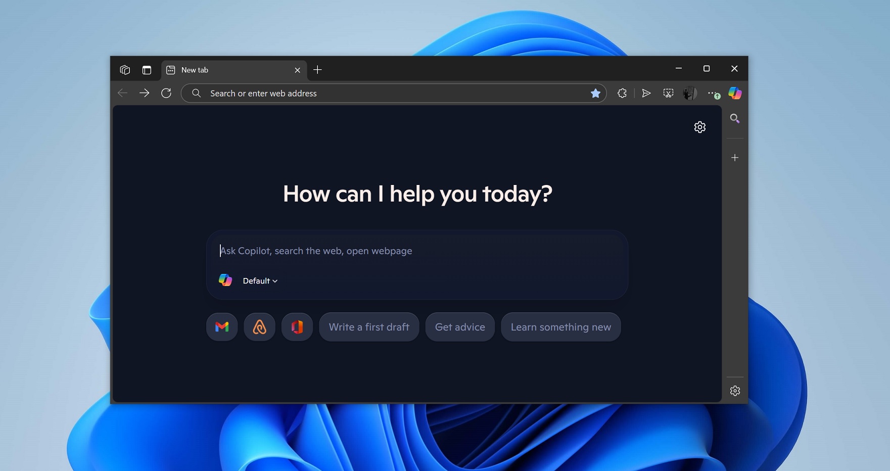 Microsoft Edge obtiene una nueva página de pestaña basada en Copilot Ai ...