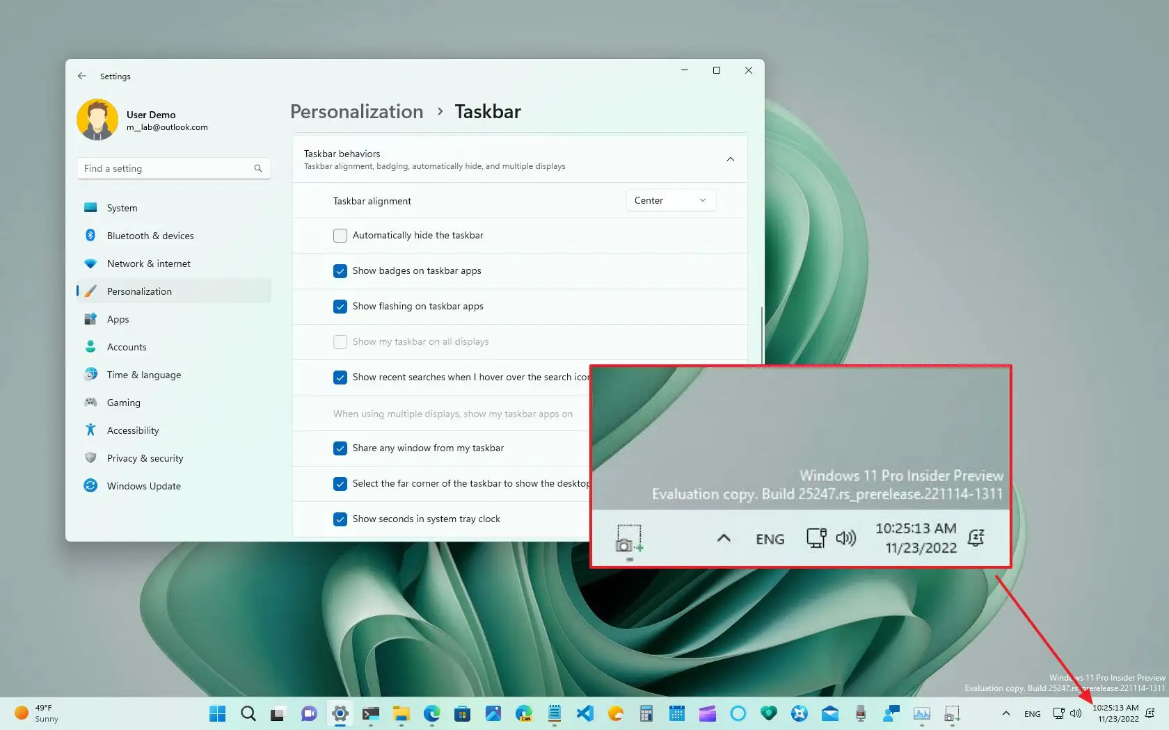 Cómo mostrar segundos en el reloj de la barra de tareas en Windows 11 ...