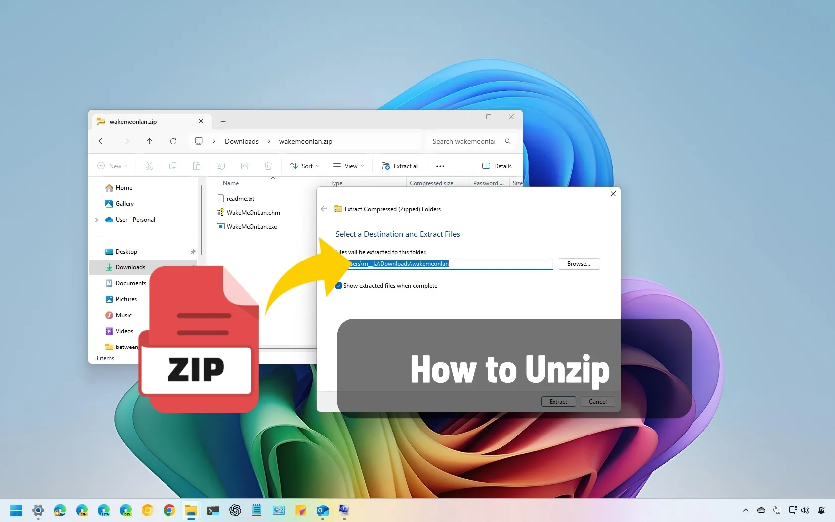 Cómo descomprimir archivos en Windows 11, 10 - Mundo Geek