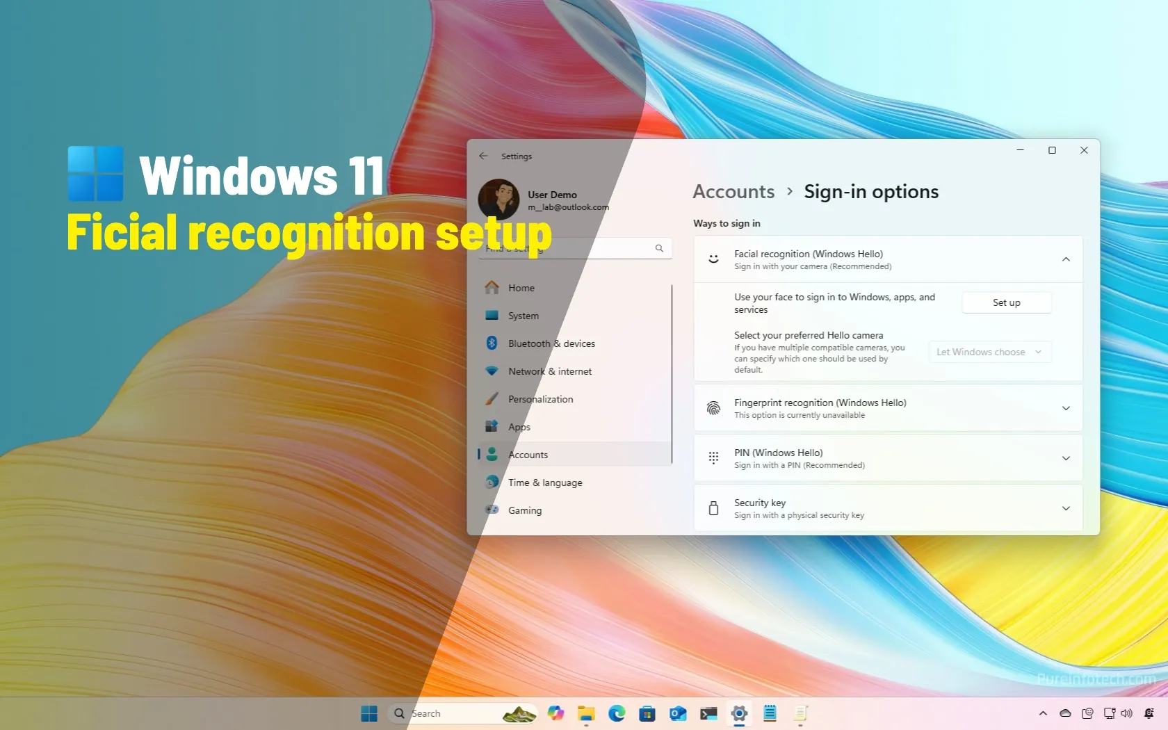 Cómo configurar el reconocimiento facial de Windows Hello en Windows 11 ...