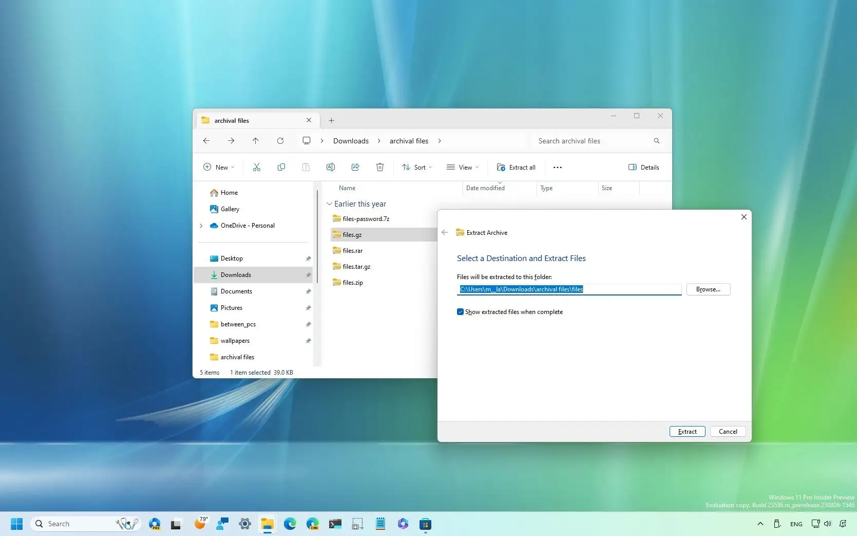 Cómo extraer archivos Zip, TAR, 7z y RAR en Windows 11 - Mundo Geek