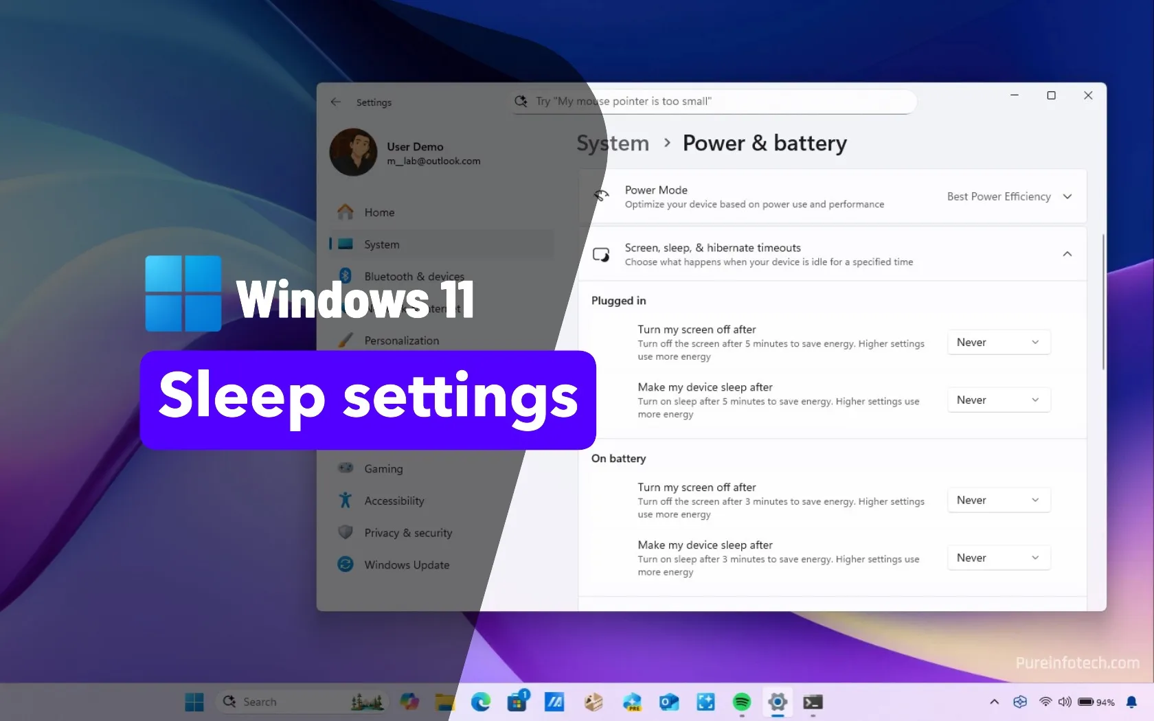 Cómo cambiar la configuración del sueño en Windows 11 - Mundo Geek