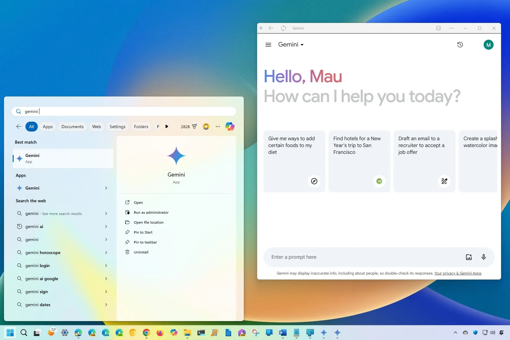 Cómo instalar Google Gemini como una aplicación en Windows 11, 10 - Mundo Geek