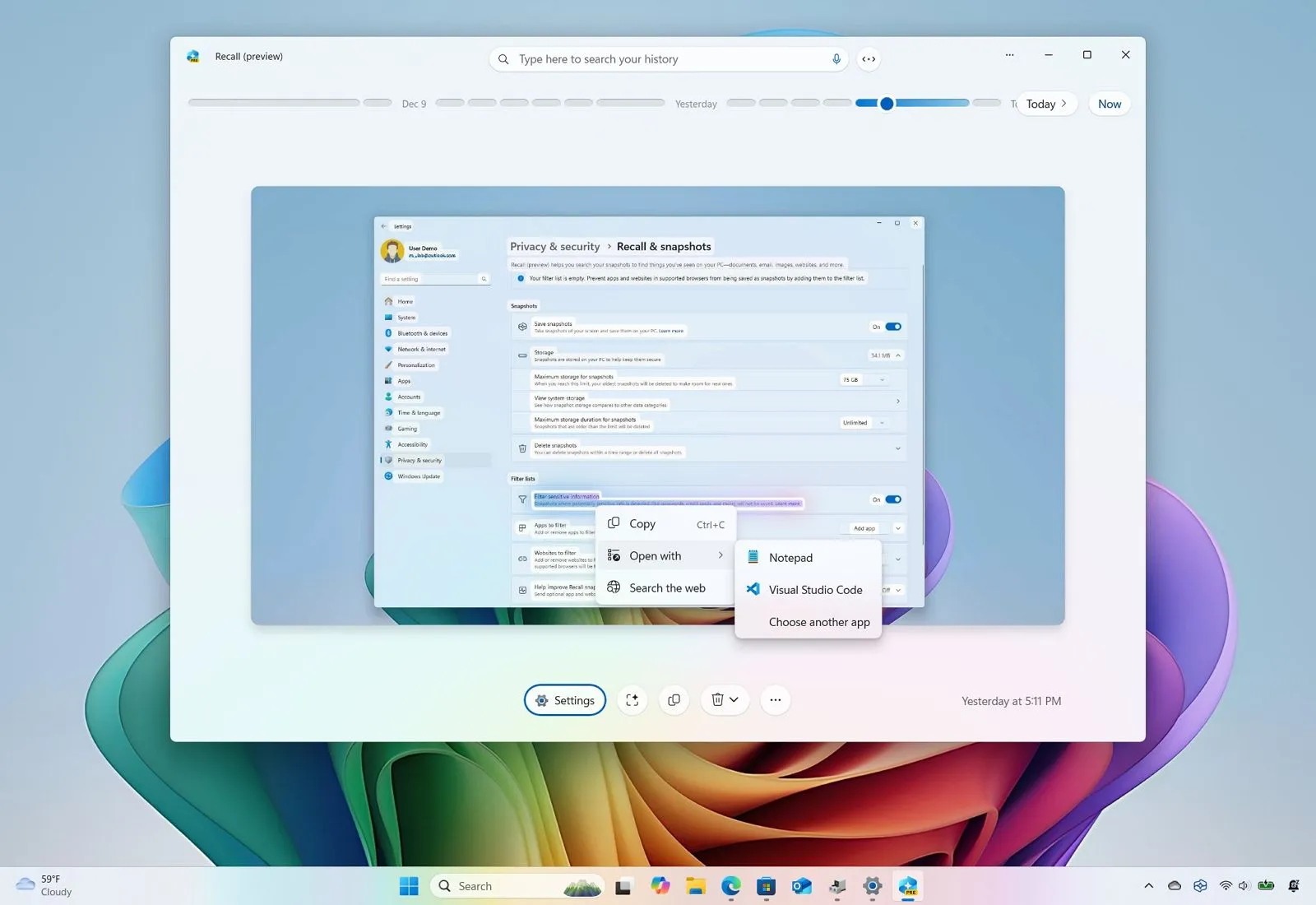 Compilo una lista con todos los atajos de teclado de Recall en Windows 11 - Mundo Geek