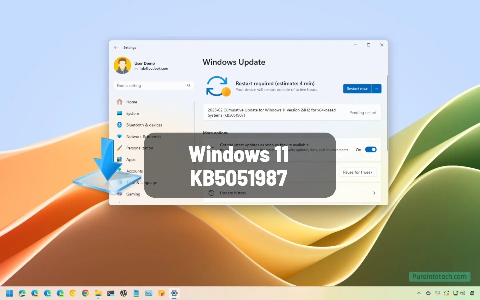 Windows 11 24H2, 23H2 obtiene la actualización KB5051987, KB5051989 ...