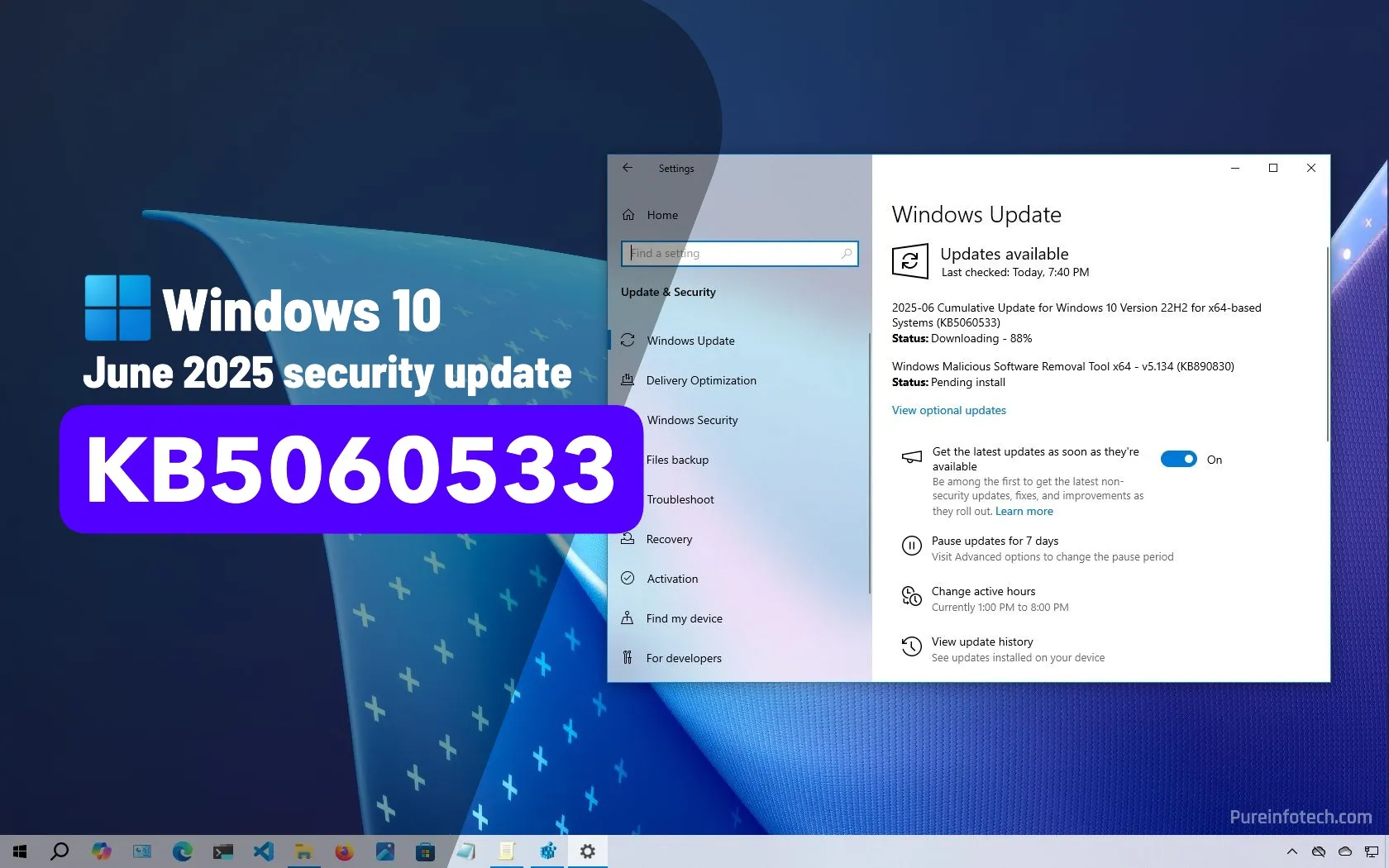 La actualización de Windows 10 de junio de 2025 (KB5060533) cae con ...