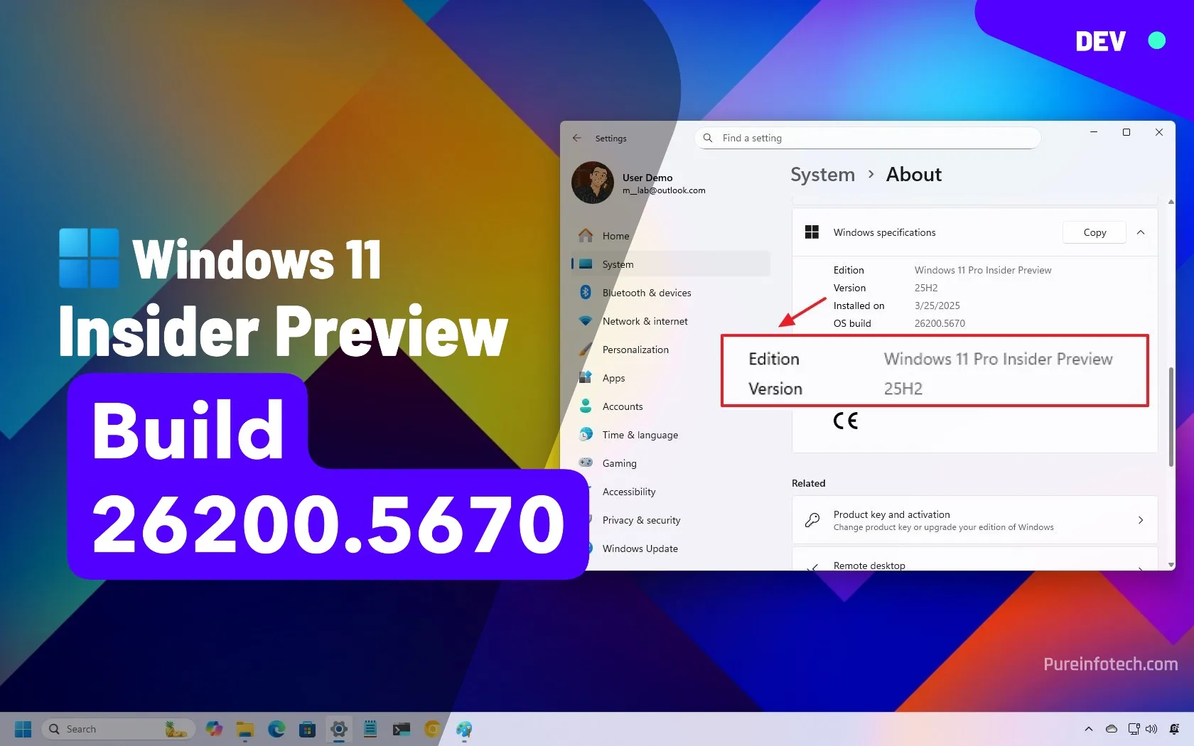KB5060838 (compilación 26200.5670) se convierte oficialmente en Windows ...