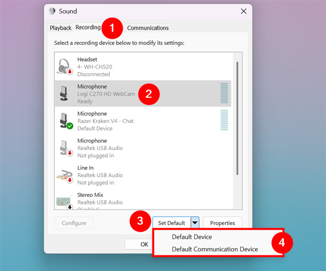 Cómo configurar el micrófono predeterminado en Windows 11 - Mundo Geek