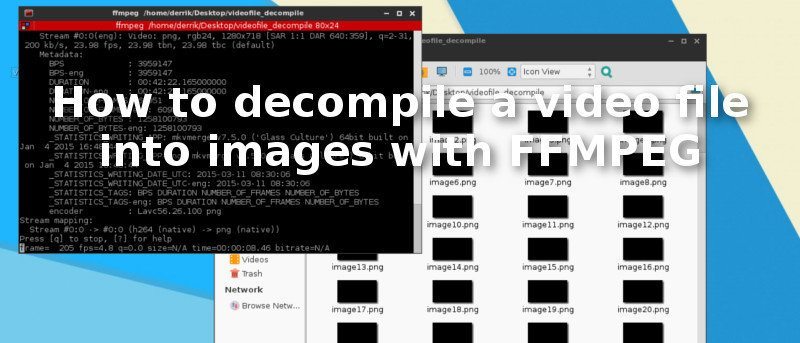 Cómo descompilar un archivo de vídeo en imágenes con FFMPEG en Linux