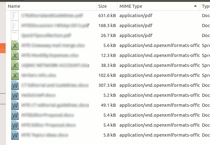 Cómo ordenar archivos por extensión en Ubuntu Nautilus