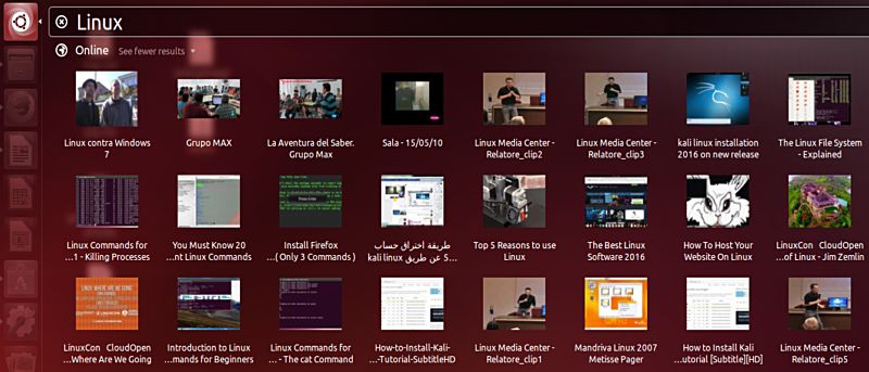 Cómo desactivar los resultados en línea de Unity Dash Search en Ubuntu