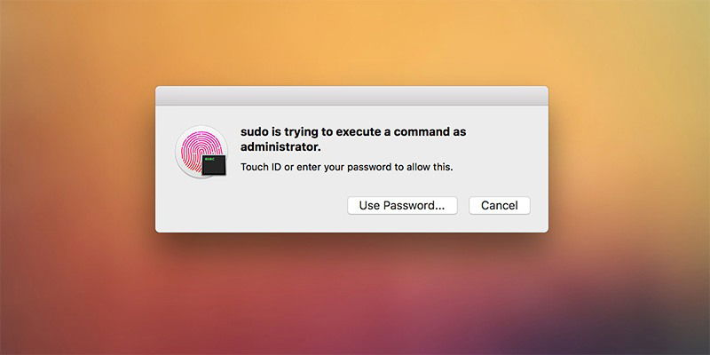 Cómo usar Touch ID para autenticar comandos Sudo en una Mac