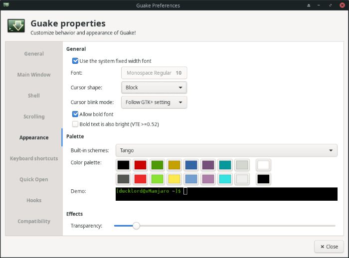 Cómo utilizar la terminal desplegable Guake en Linux