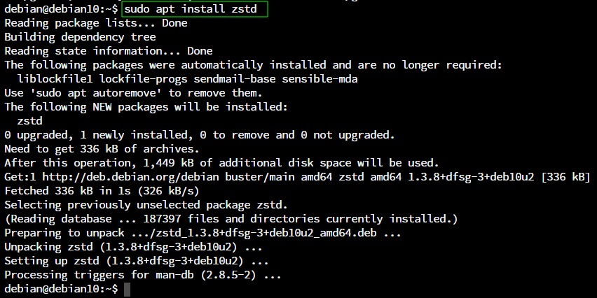 Cómo comprimir archivos con la utilidad zstd en Linux