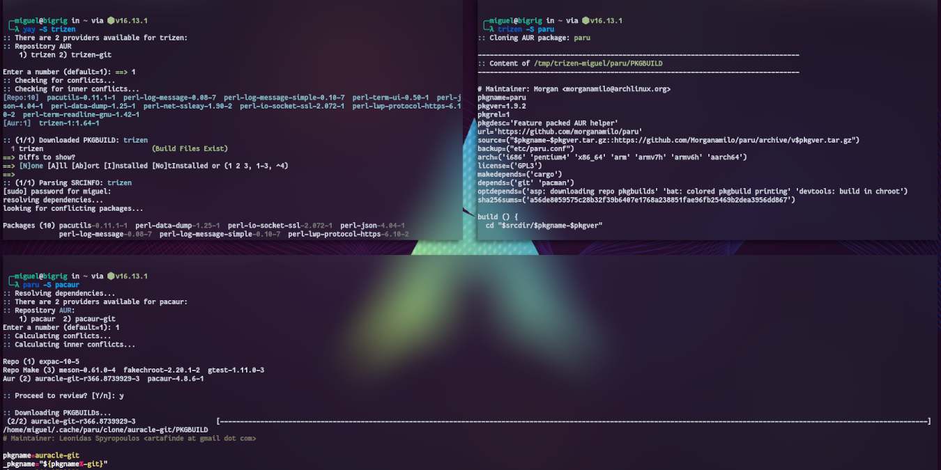 5 grandes ayudantes de AUR para Arch Linux