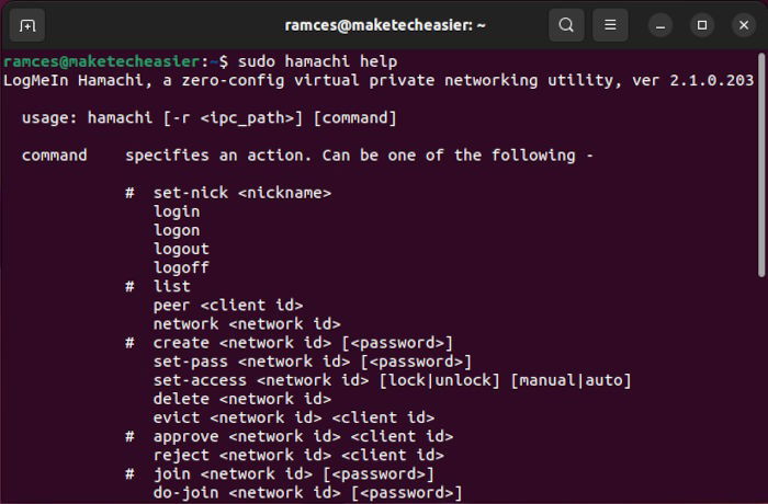 Cómo instalar y configurar Hamachi en Ubuntu