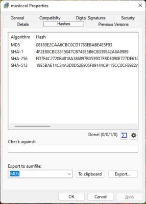 Cómo verificar la suma de verificación MD5, SHA-1 y SHA-256 en Windows ...
