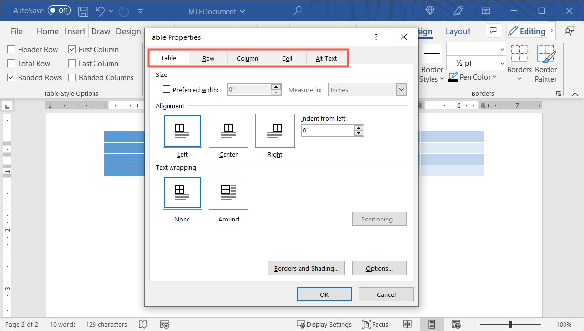 Cómo crear y personalizar tablas en Microsoft Word