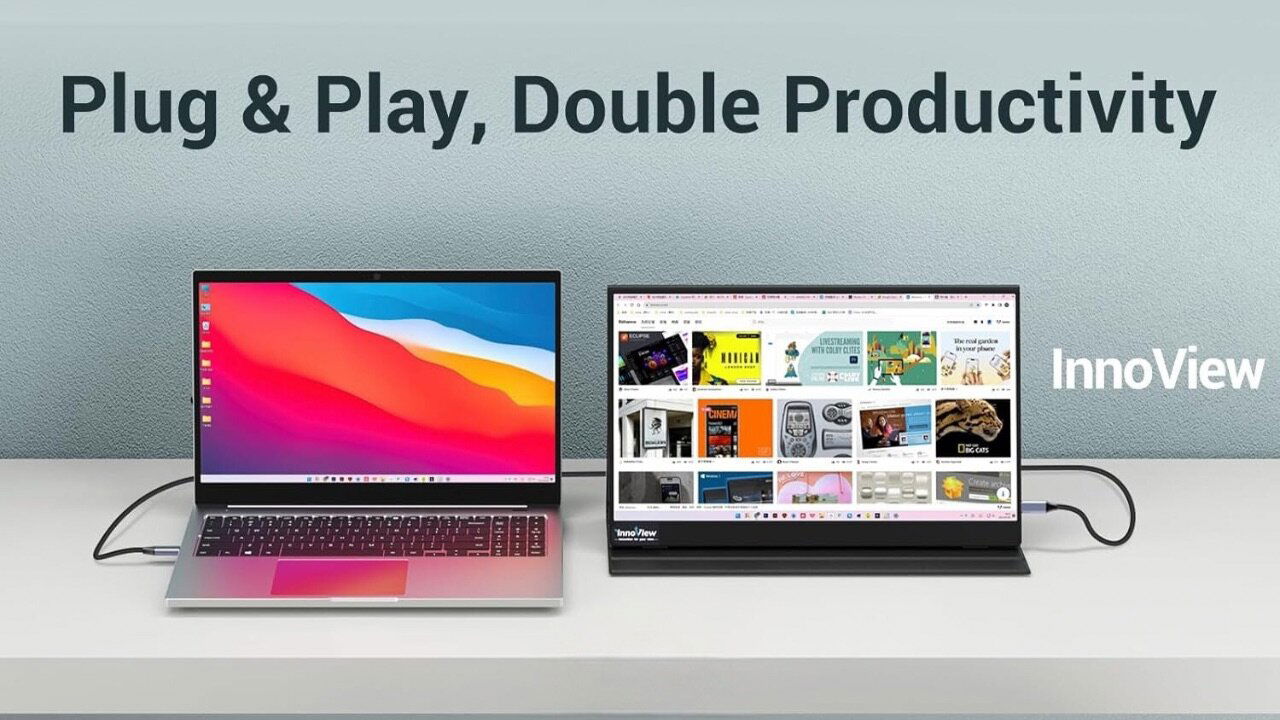 Ser más productivo con un monitor portátil de Innoview