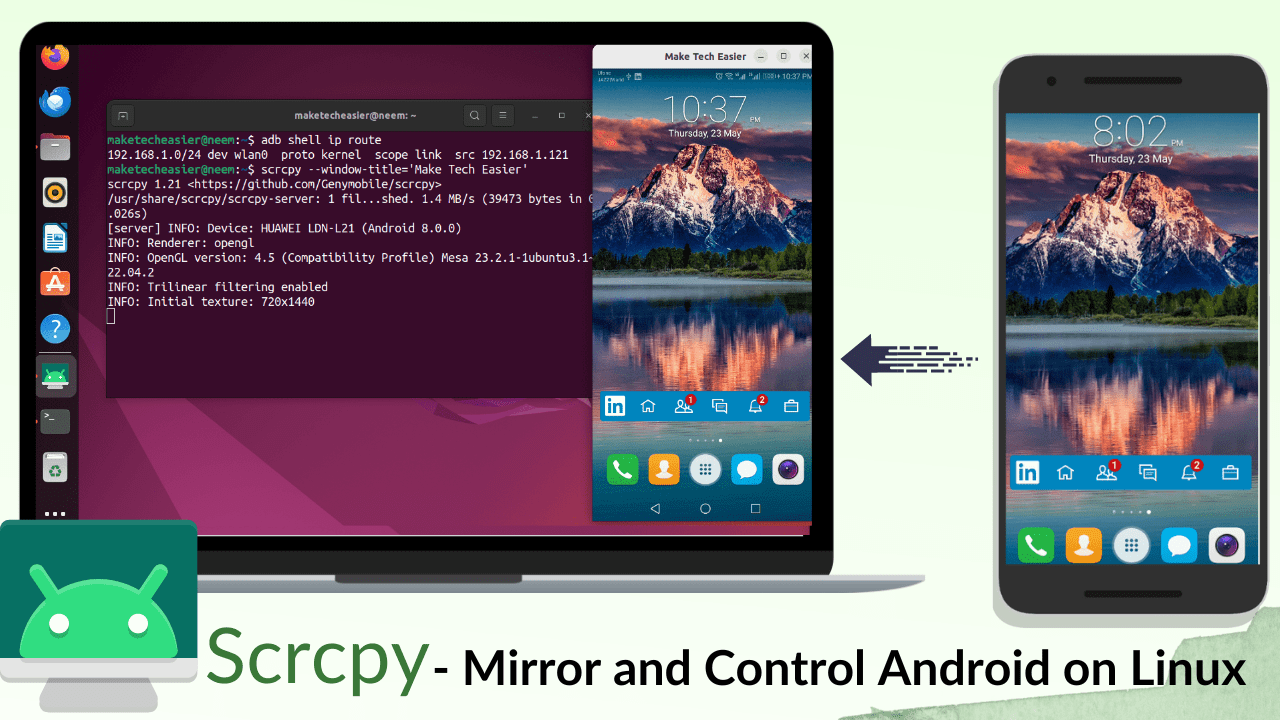 Utilice Scrcpy para duplicar y controlar Android en Linux