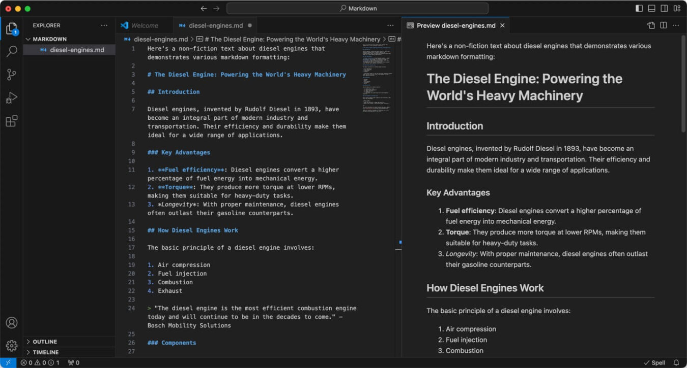 Cómo convertí VSCode en mi editor de Markdown favorito