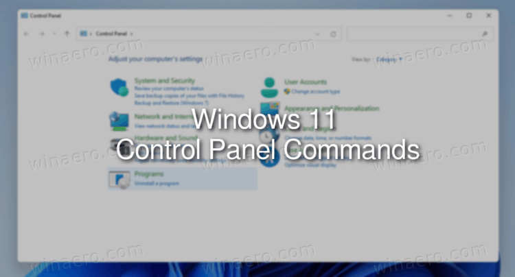 Comandos del panel de control de Windows 11 para abrir applets directamente - Mundo Geek