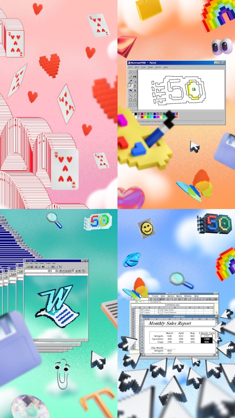 Microsoft celebra su 50 aniversario con estos fondos de pantalla ...