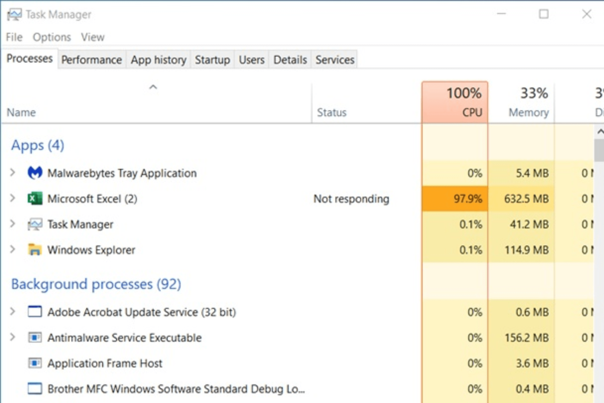 Uso de CPU de Excel High: por qué y cómo limitarlo - Mundo Geek