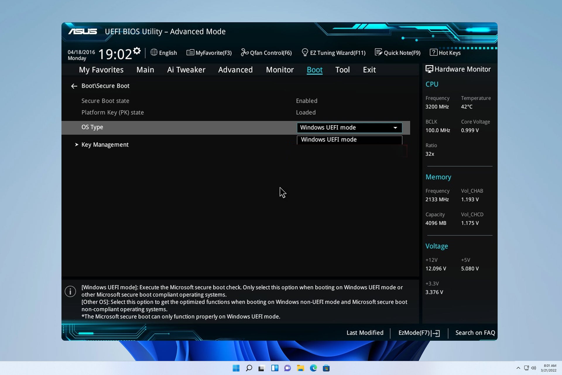 Sex Secure Boot Está Atado En Windows 11