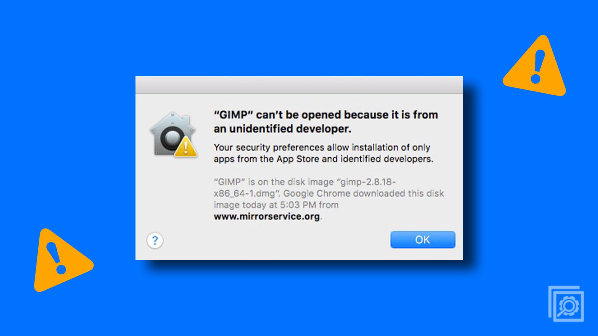 macOS: deshabilite "{appname} no se puede abrir porque es de un desarrollador no identificado"