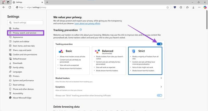 Cómo cambiar la configuración de seguridad en Microsoft Edge - Mundo Geek