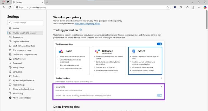 Cómo cambiar la configuración de seguridad en Microsoft Edge - Mundo Geek