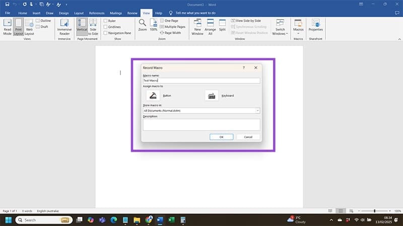 Cómo crear una macro en Word