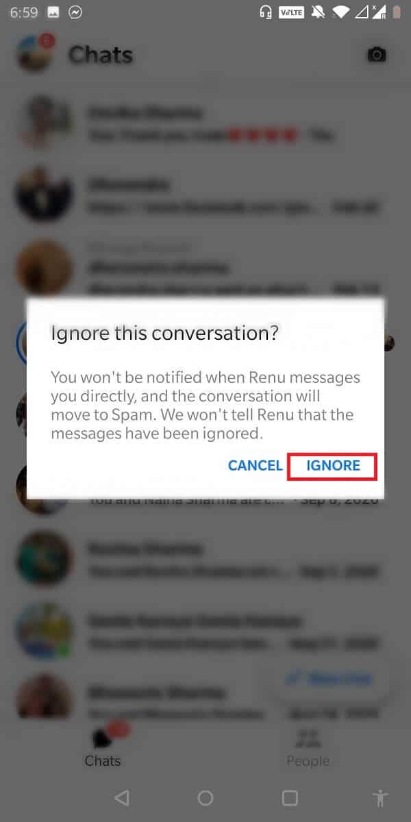 Cómo ignorar y dejar de ignorar mensajes en Messenger - Mundo Geek