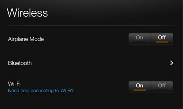 Cómo conectar su tableta Amazon Fire a WiFi